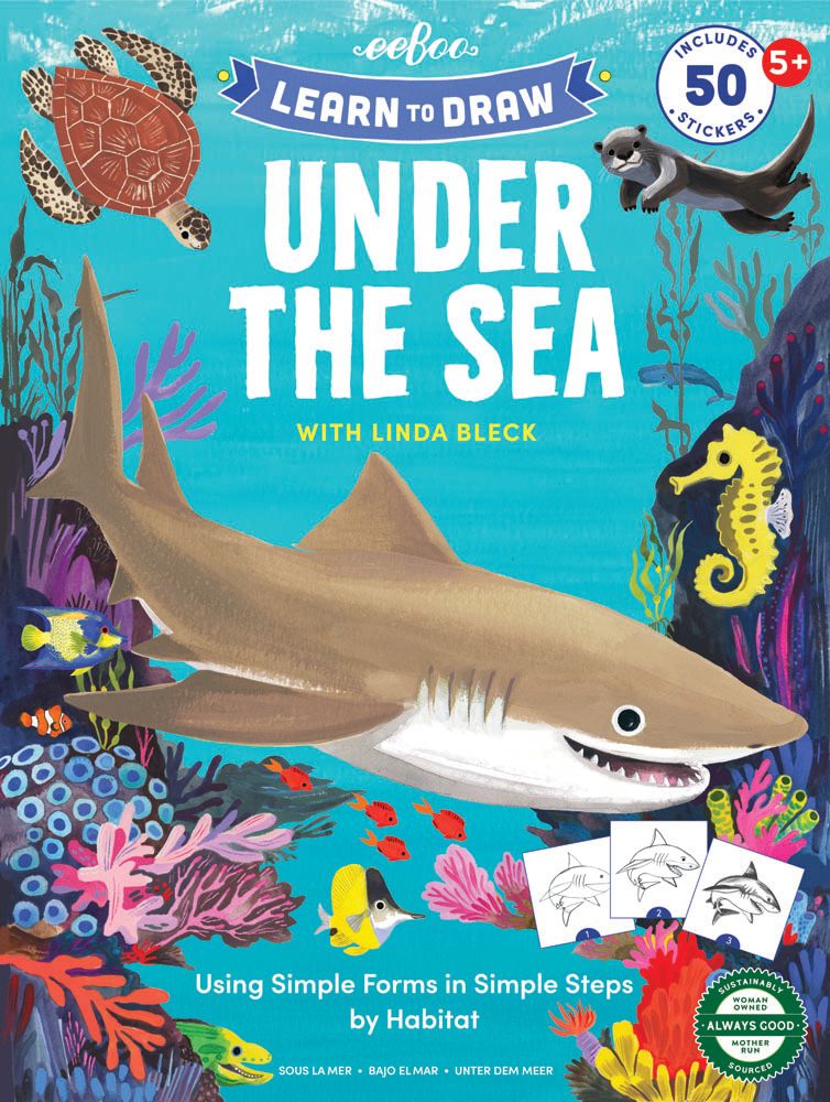 Learn to Draw Under the Sea Art Book by eeBoo | Gifts for Age 5 ...