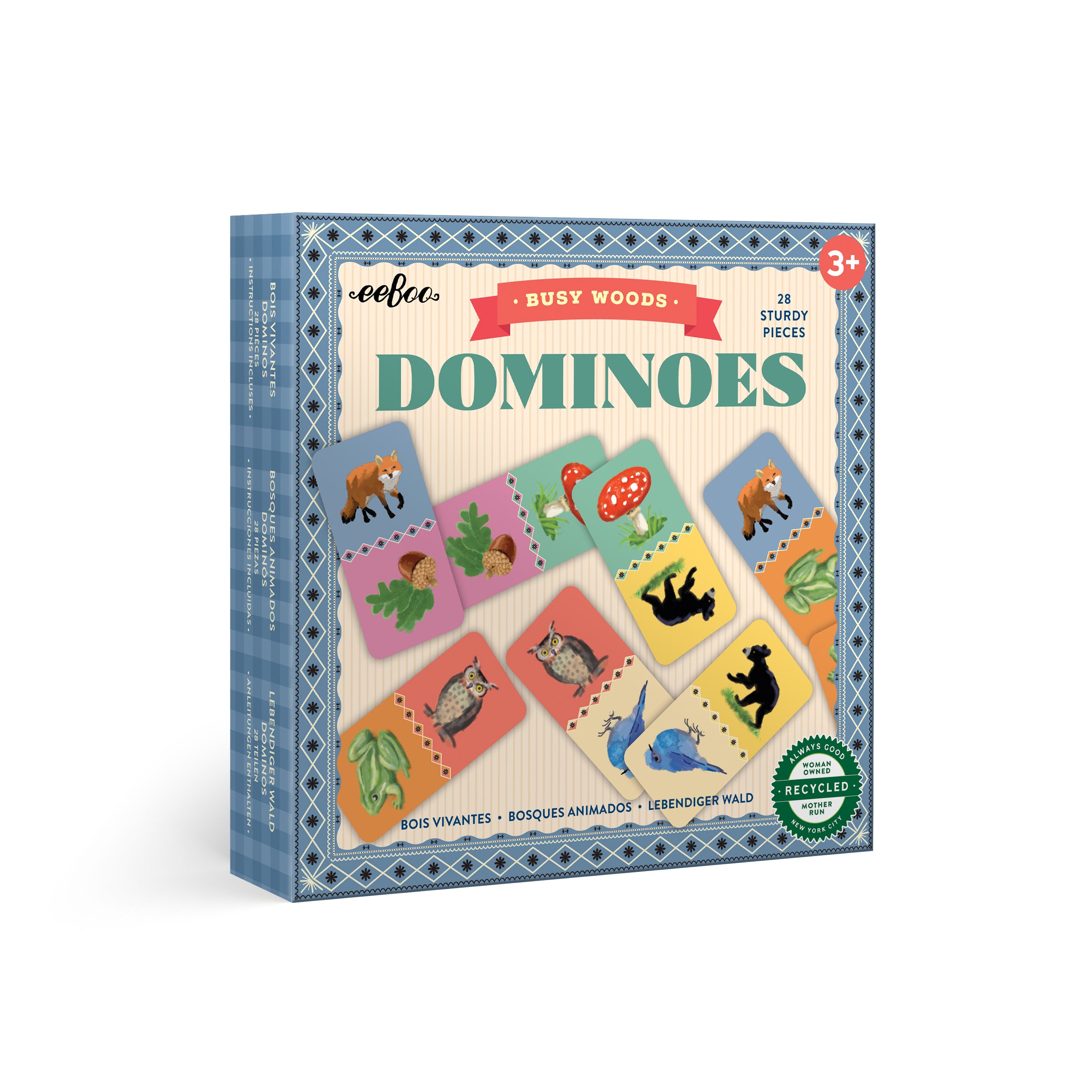 Busy Woods Dominoes by eeBoo | Unique Fun Gifts – eeBoo Wholesale