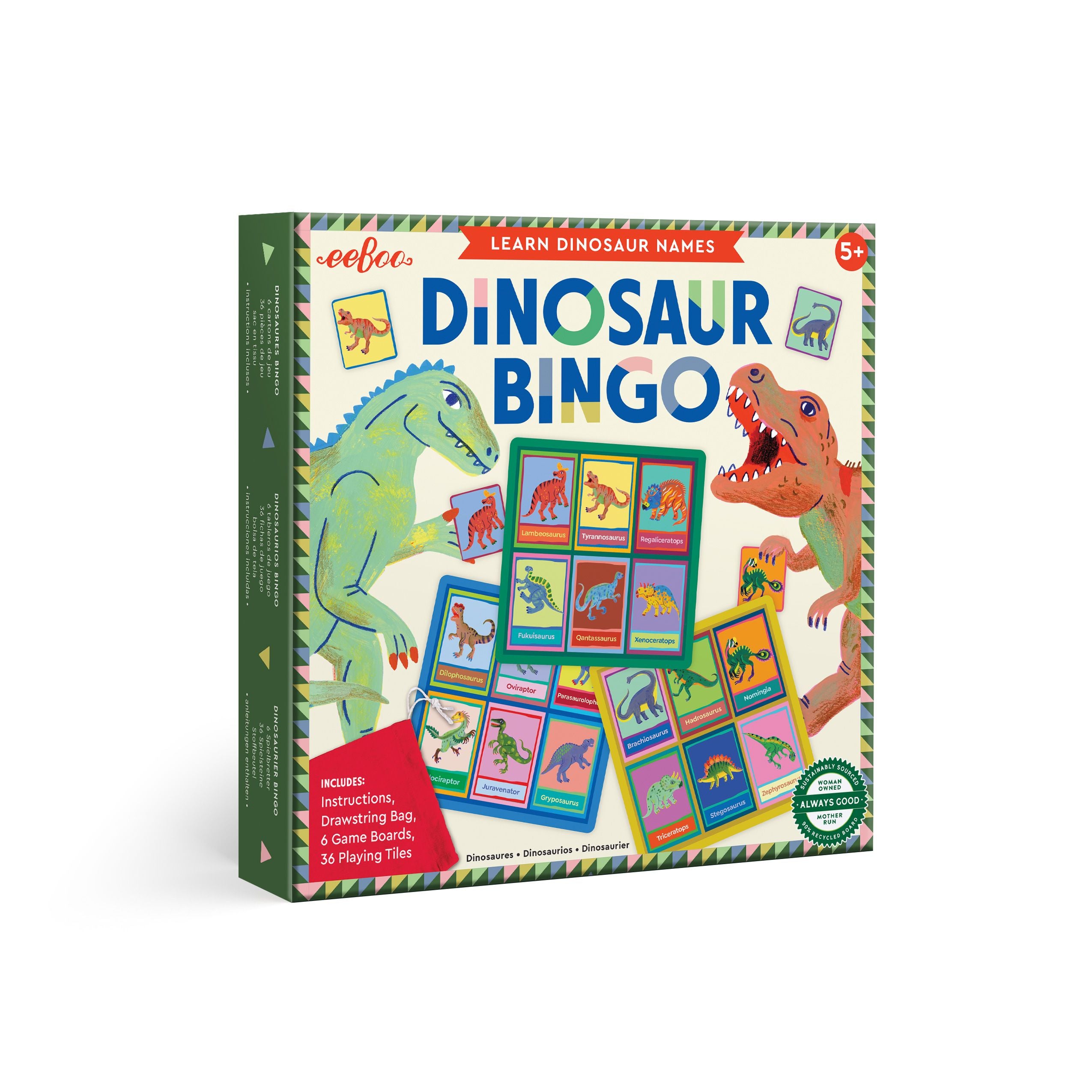 Dinosaur Bingo Game by eeBoo | Unique Fun Gifts – eeBoo Wholesale