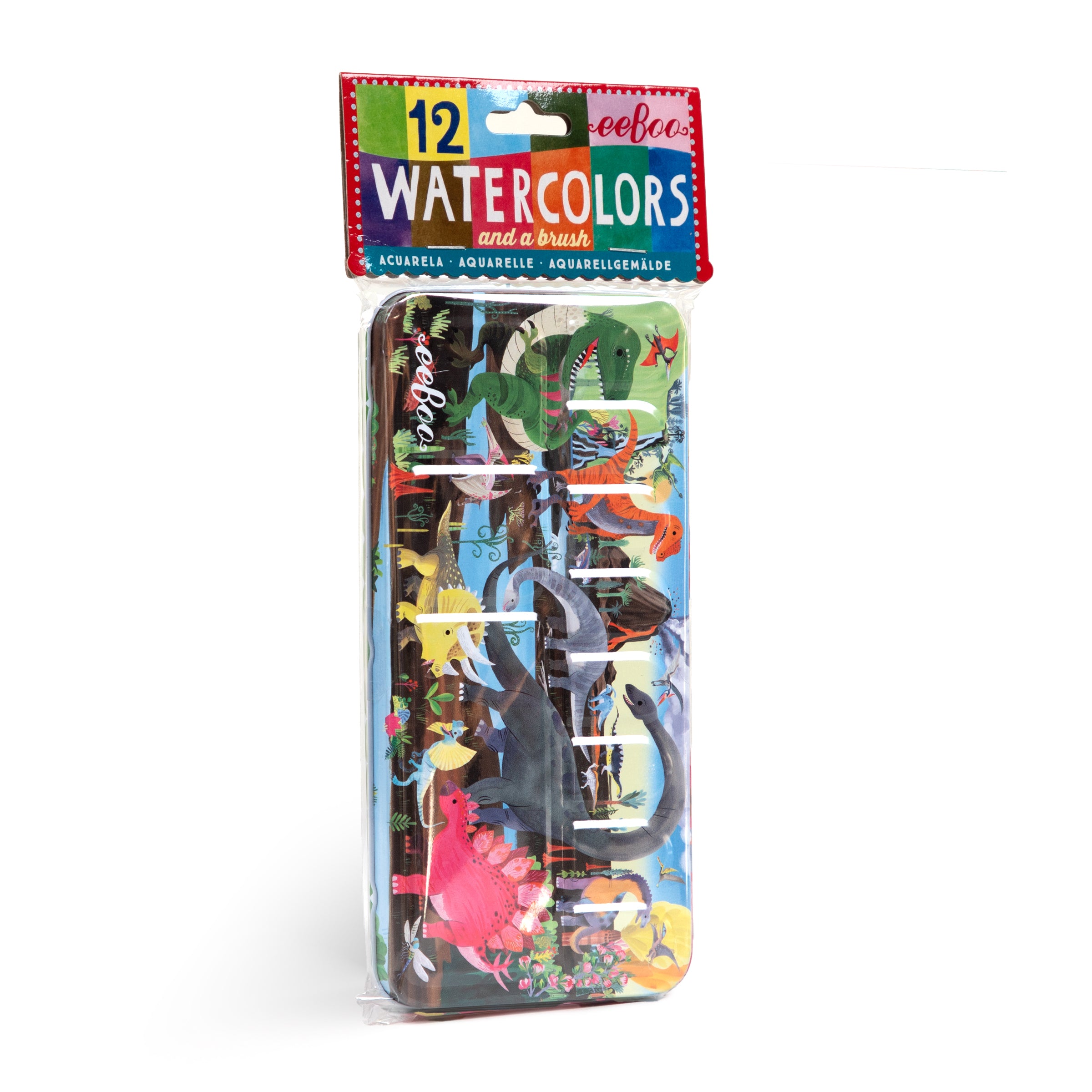 Dinosaur 12 Watercolors by eeBoo | Unique Fun Gifts – eeBoo Wholesale